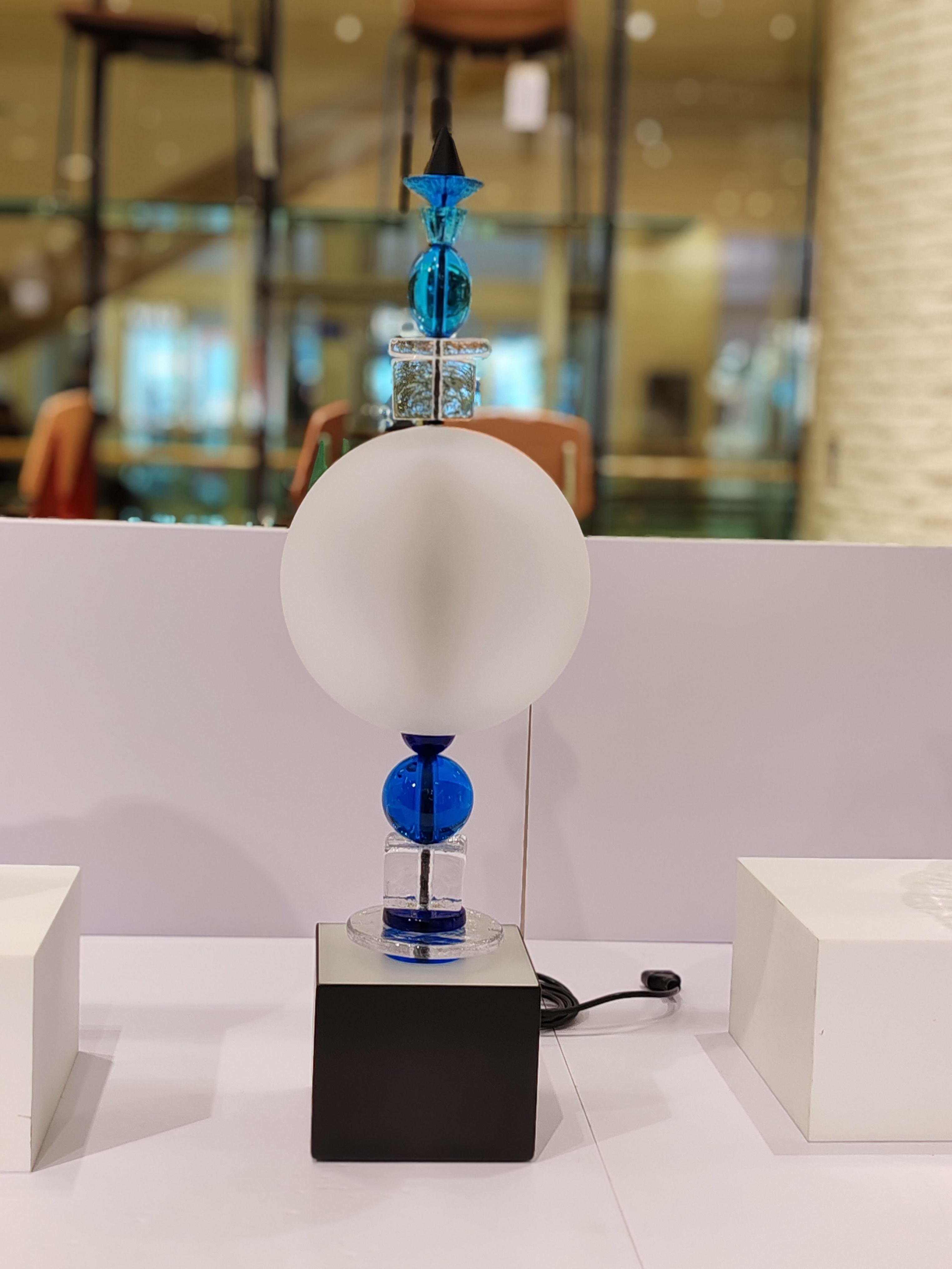 ILLUMINIMENT BLUE TABLE LAMP W29 X D29 X H60-62CM